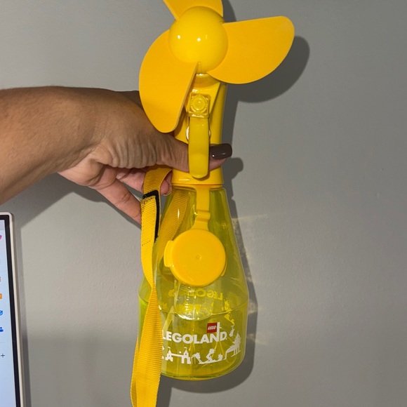 Lego | Other | Lego Yellow Handheld Fan With Spray Bottle | Poshmark